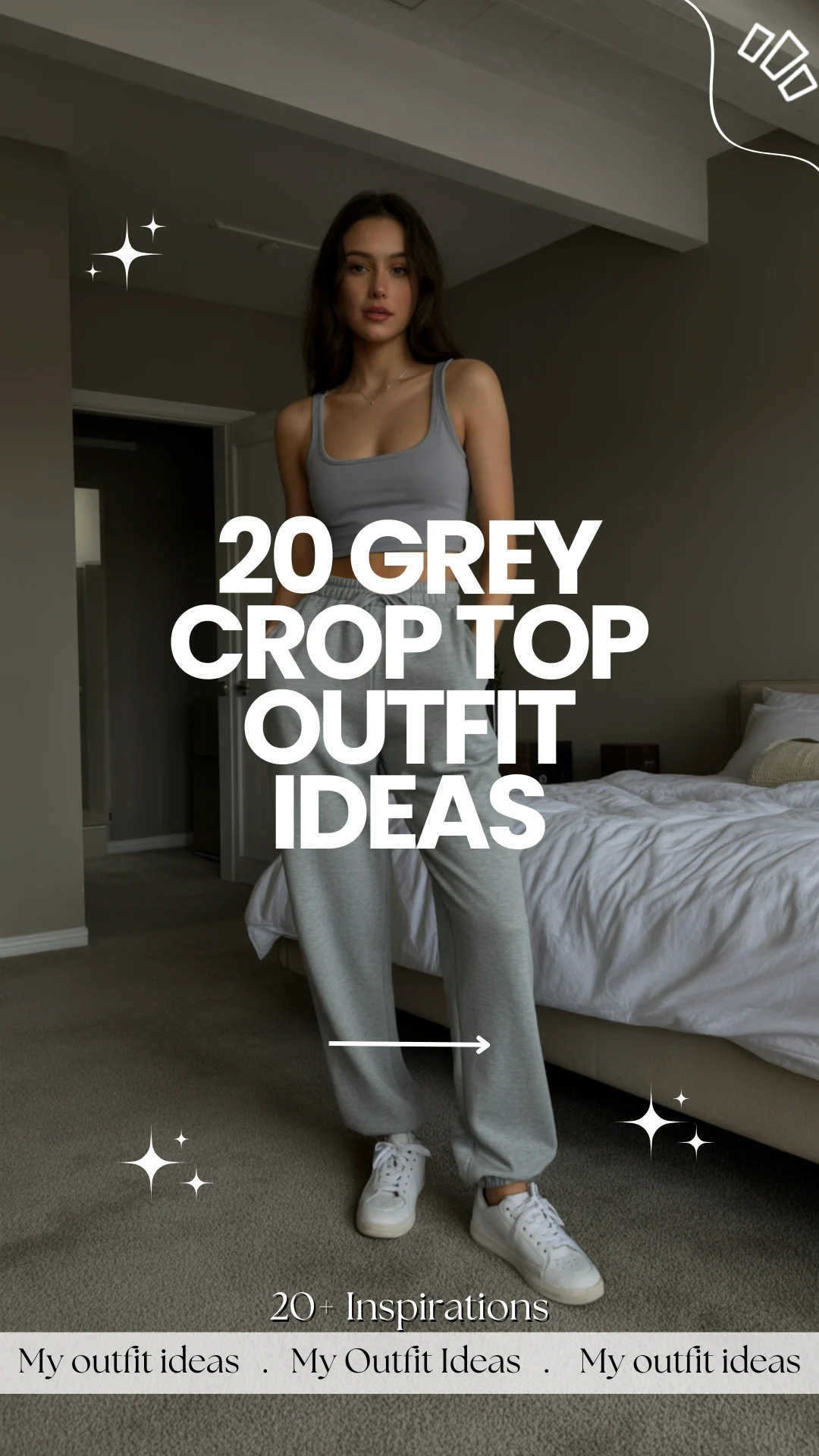 How to Style Grey Top & Grey Crop Top Outfit: 20 Chic Looks to Refine ...